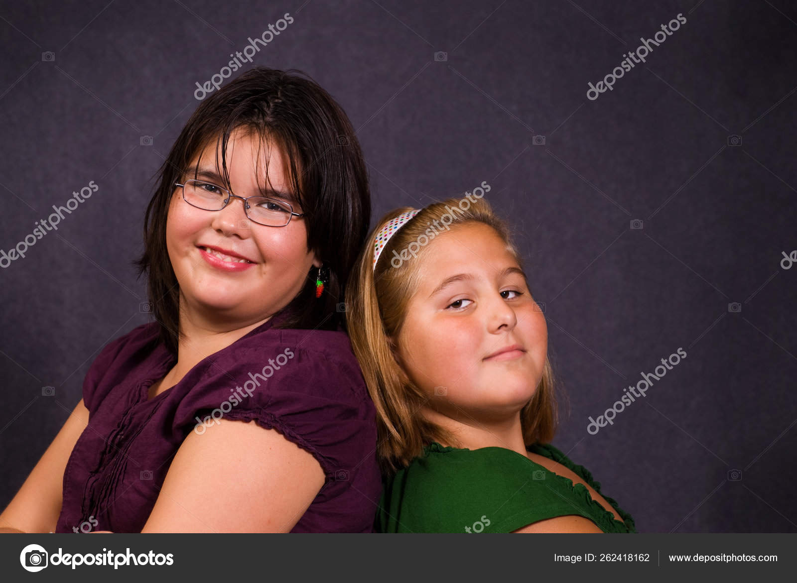 Two Best Friends Leaning Each Other Back Back Stock Photo by ©YAYImages ...