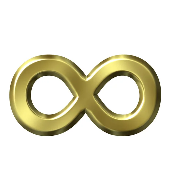3D Golden Infinity Symbol — Stock Photo © georgios #1395201