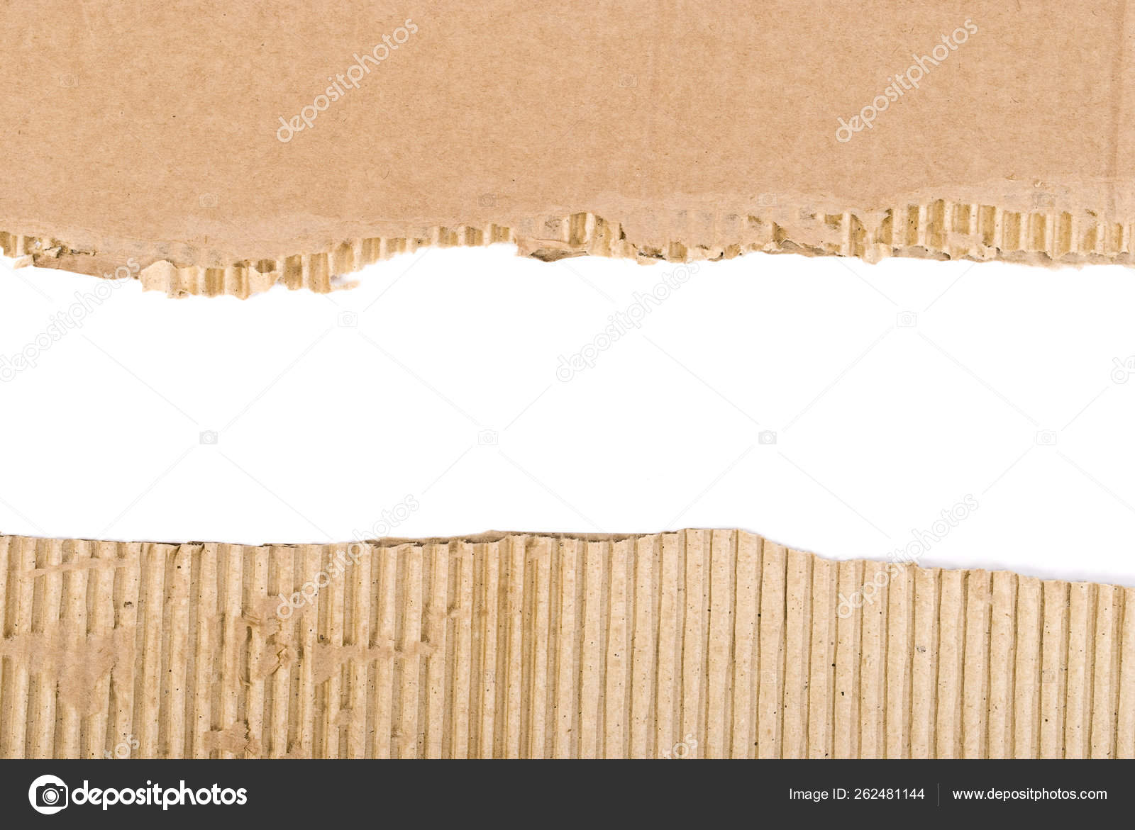 Corrugated Cardboard Border White Stock Photo by ©YAYImages 262481144