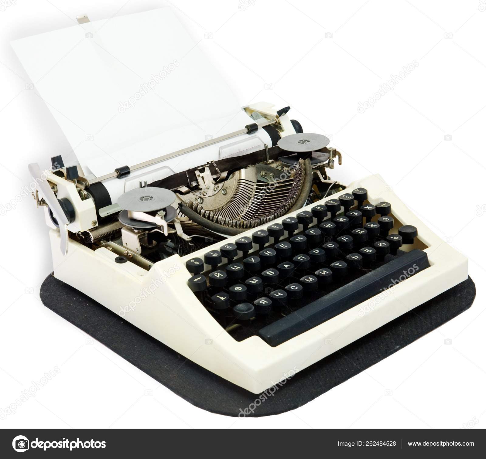 Typewriter Inserted Leaf Paper Carriage Stock Photo by ©YAYImages 262484528