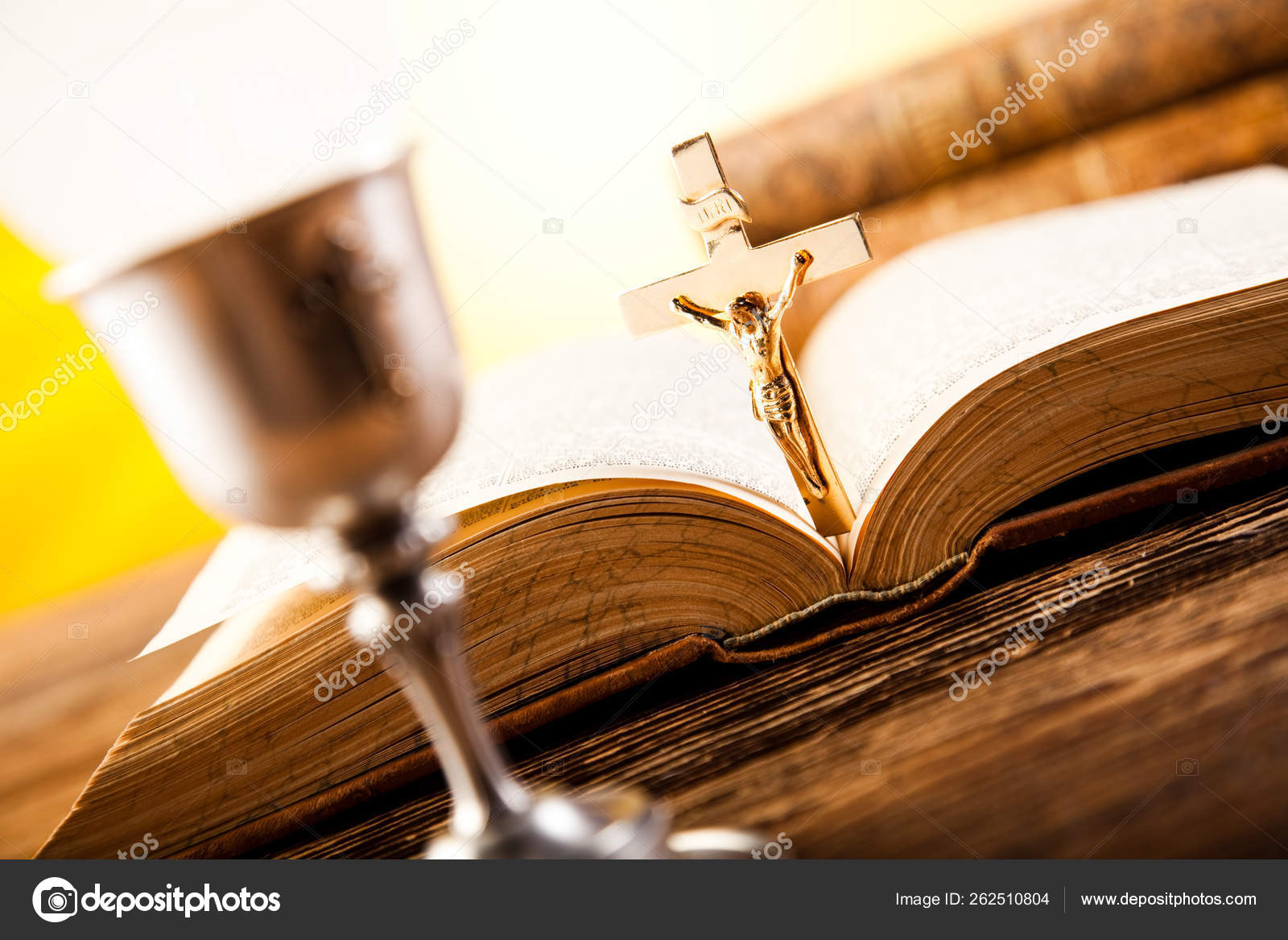 Eucharist Sacrament Communion Bright Background Saturated Concept ...