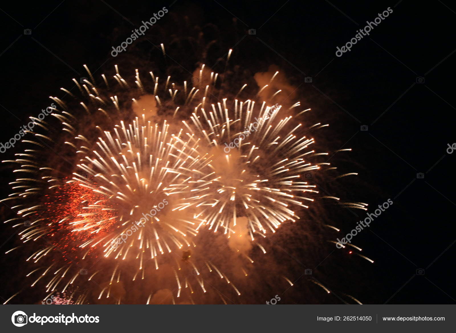 Firework Exploding Night Sky Background Stock Photo by ©YAYImages 262514050