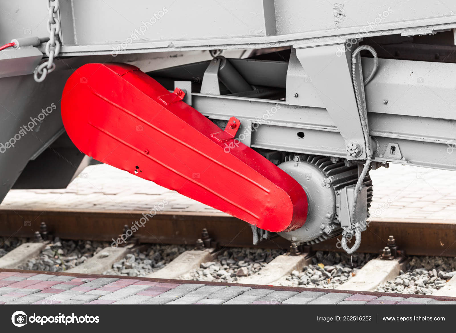 Old Mechanism Repair Construction Train Closeup Stock Photo by ...