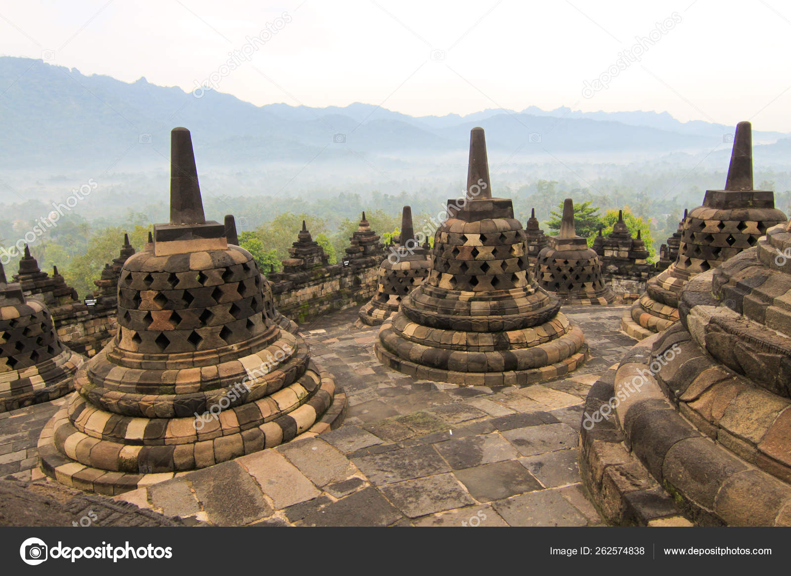 Borobudur Temple Yogyakarta Java Island Indonesia Stock Photo by ...
