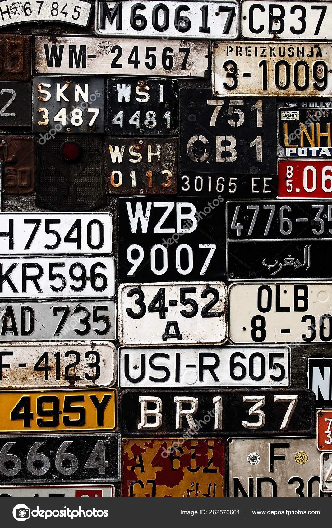 Various Old Car License Plates World Museum – Stock Editorial Photo ...