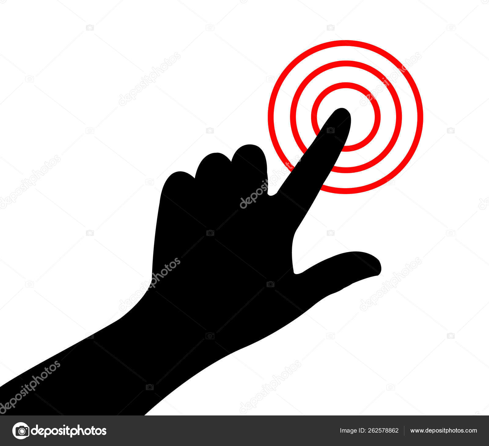 Hand Pressing Alarm Button Vector Stock Photo by ©YAYImages 262578862 Hand Pressing Alarm Button Vector Stock Photo by ©YAYImages 262578862