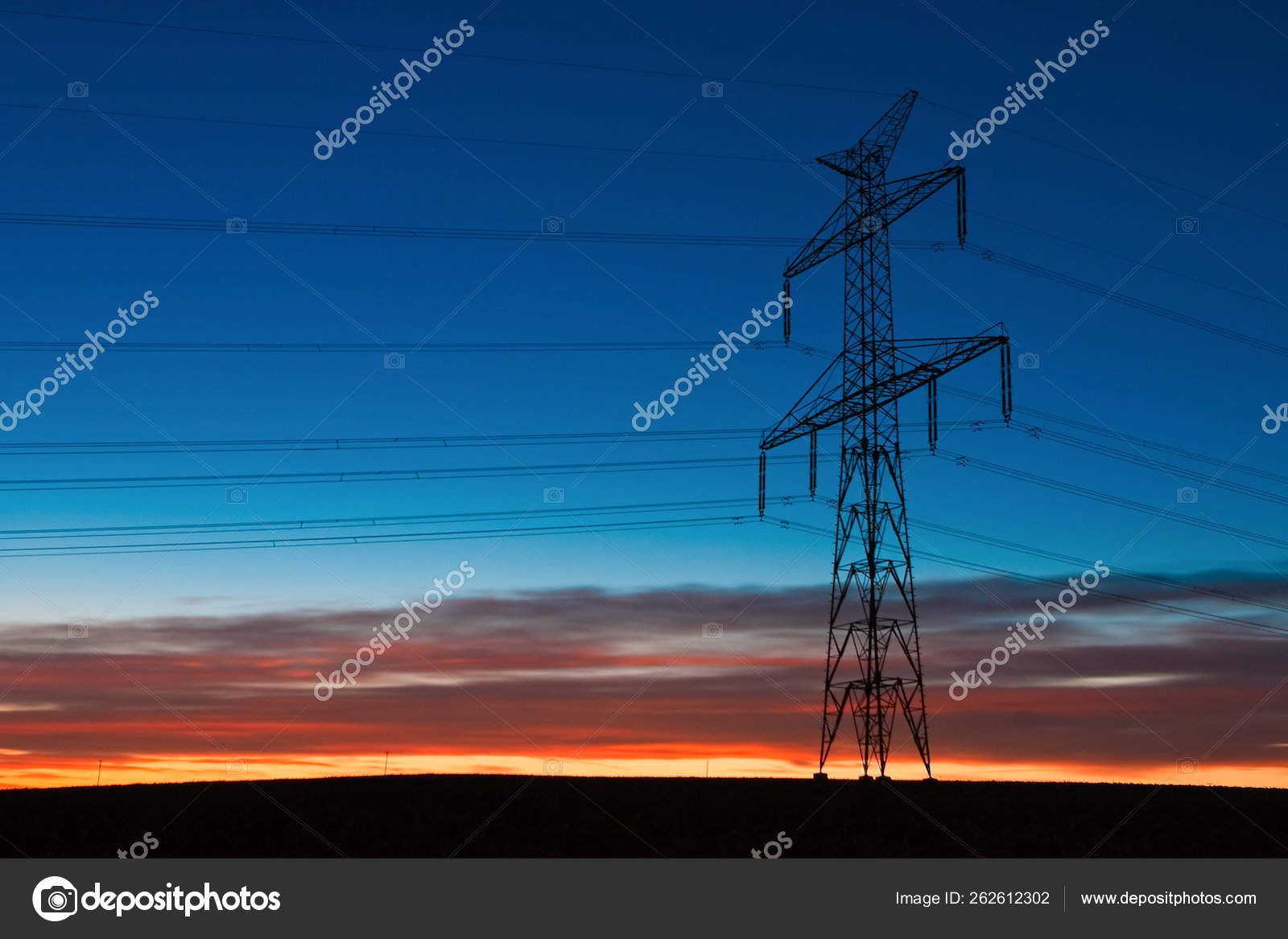 Electrical Transmission Tower Background Stock Photo by ©YAYImages ...