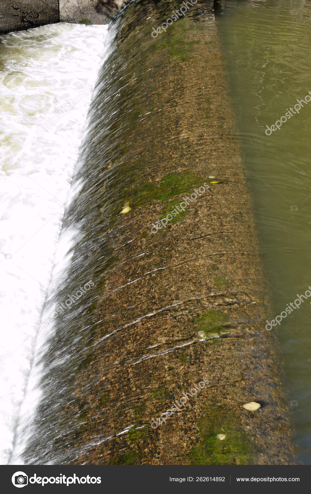 River Water Flowing Small Dam Stock Photo by ©YAYImages 262614892