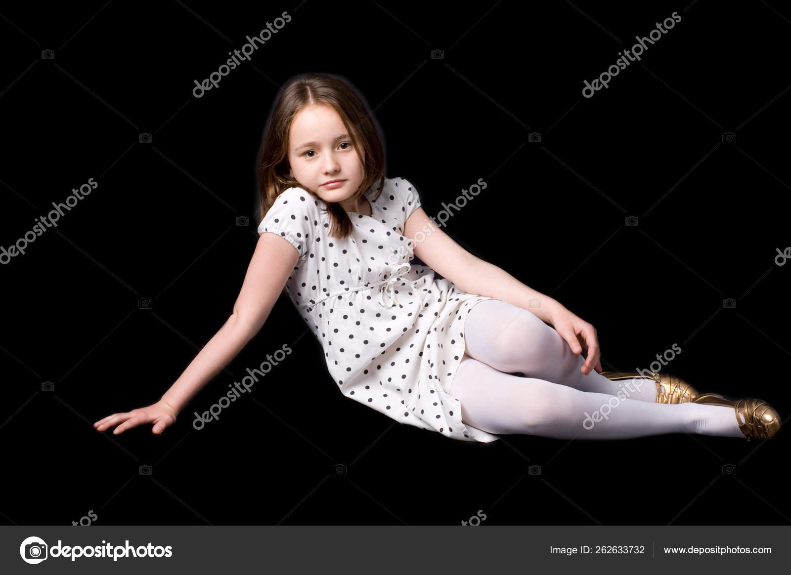 Girl Studio Black Background Stock Photo by ©YAYImages 262633732
