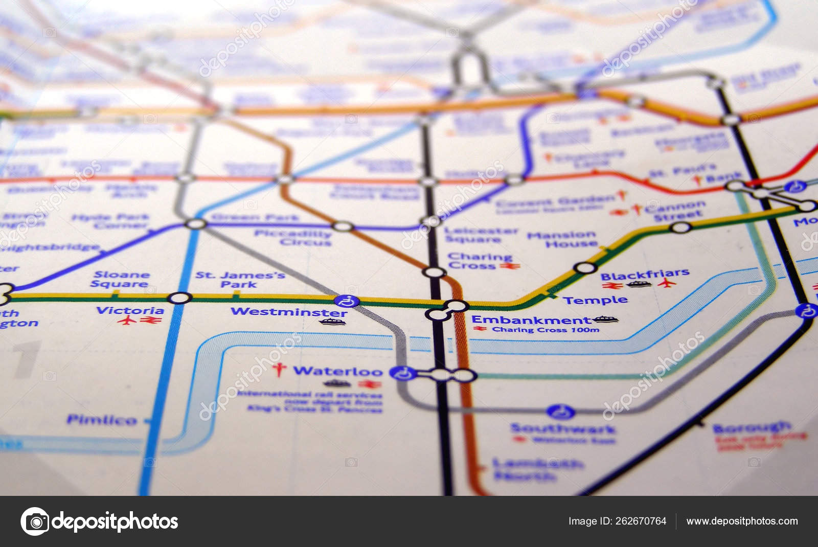 Tube Map London Underground Subway Metro Network – Stock Editorial ...