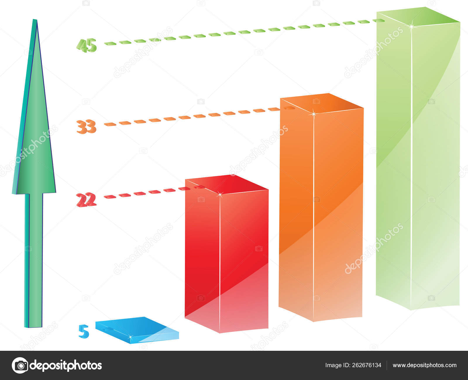 Chart White Background Abstract Vector Art Illustration Stock Photo by ...