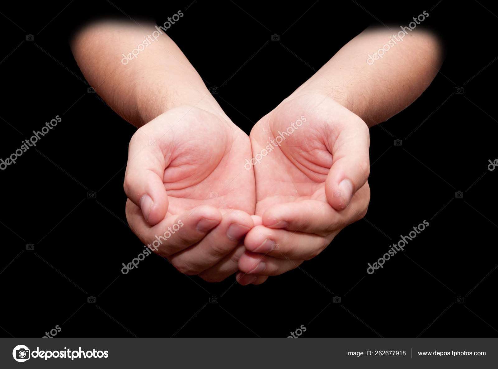 Hands Isolated Black Background Stock Photo by ©YAYImages 262677918