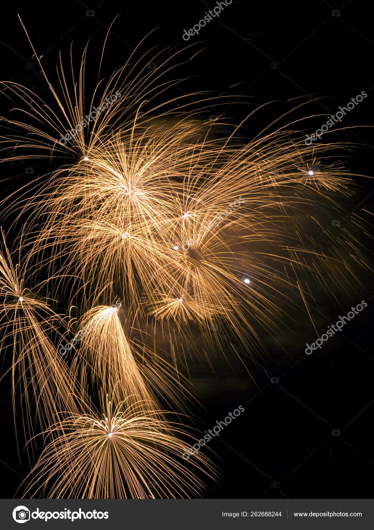 Various Details Traditional Pyrotechnical Firework Displays Stock Photo ...