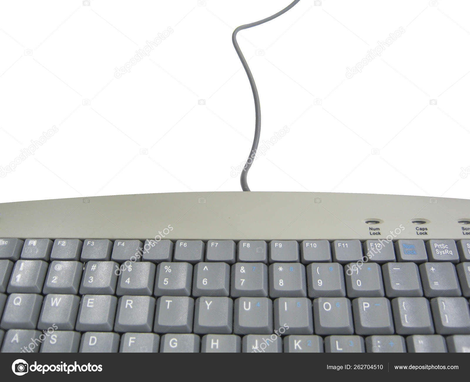 Stylish Keyboard Computer White Background Stock Photo by ©YAYImages ...