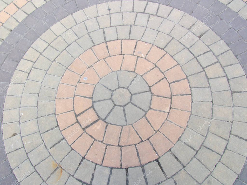 Círculo pavimento como fondo 2022