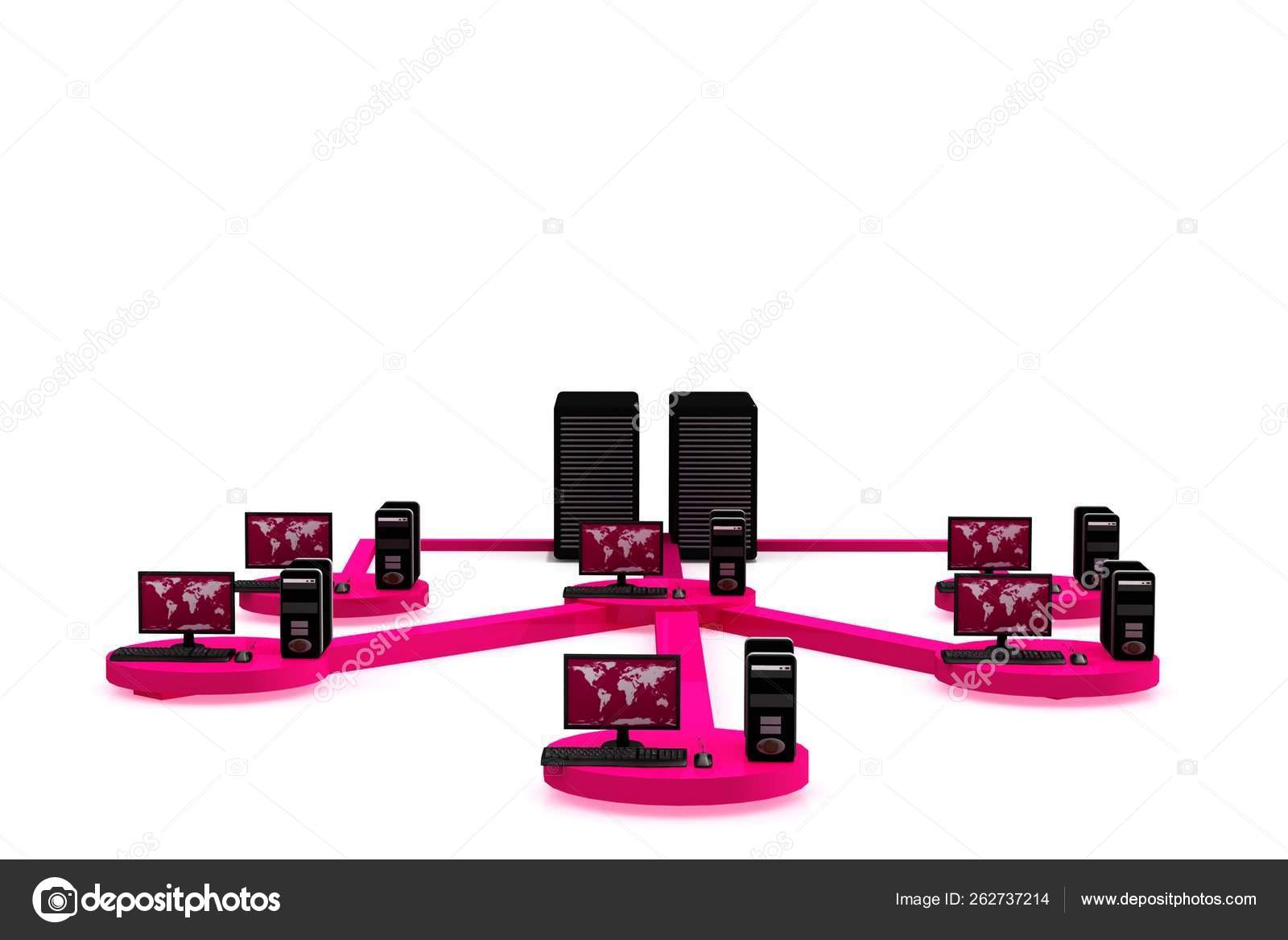 Computer Network Isolated Background Stock Photo by ©YAYImages 262737214