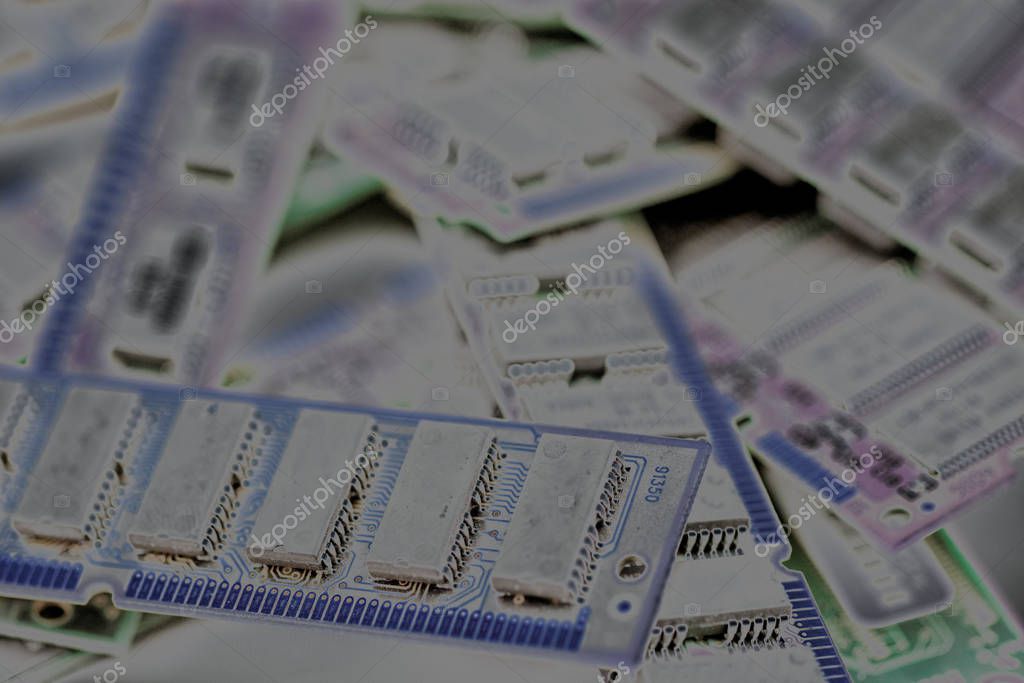 Muchos m dulos de memoria de computadora diferentes con filtro especial ...