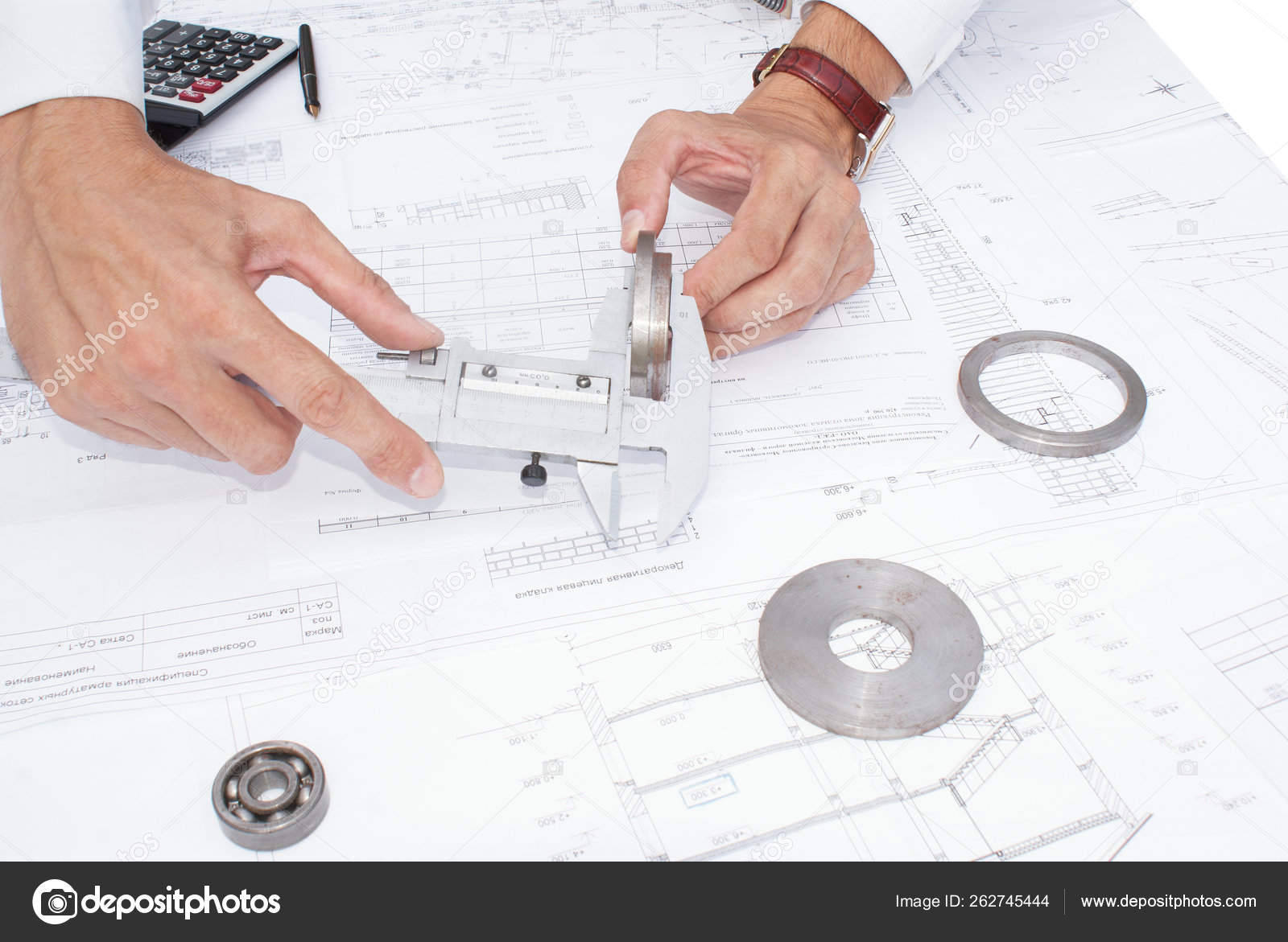 Quality Assurance Made Details Mechanical Engineering Stock Photo by ...