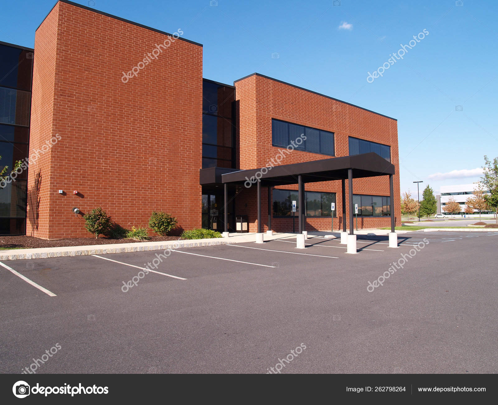 Modern Brick Office Building