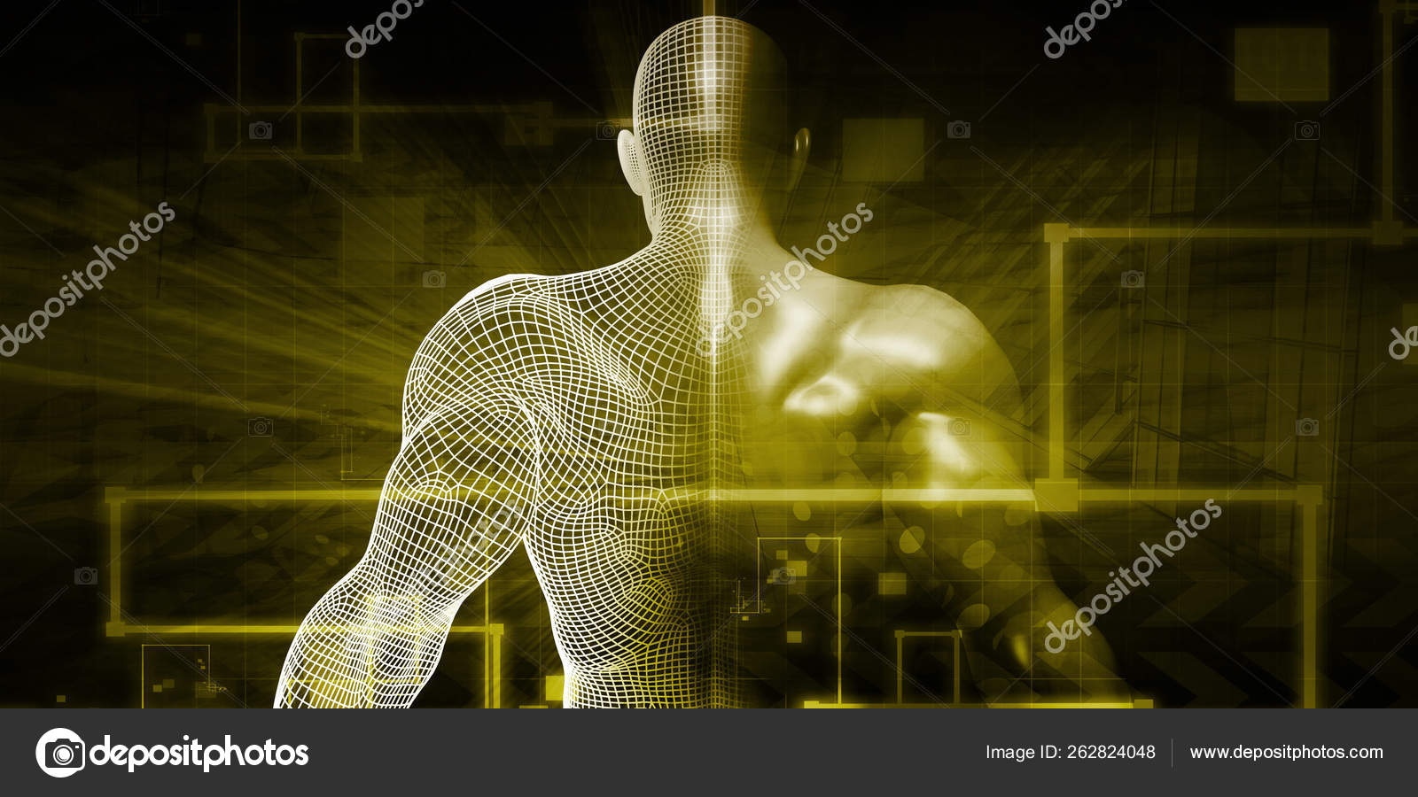 Technology Network Futuristic Graph Chart Concept — Stock Photo ...