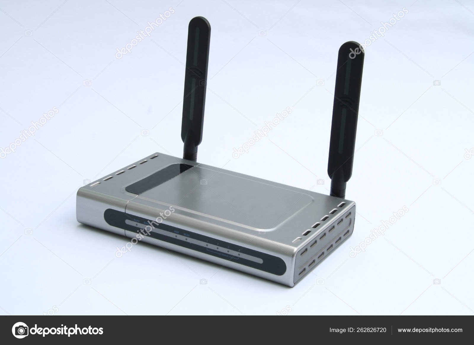 Wireless Modem Router Isolated White Background Stock Photo by ...