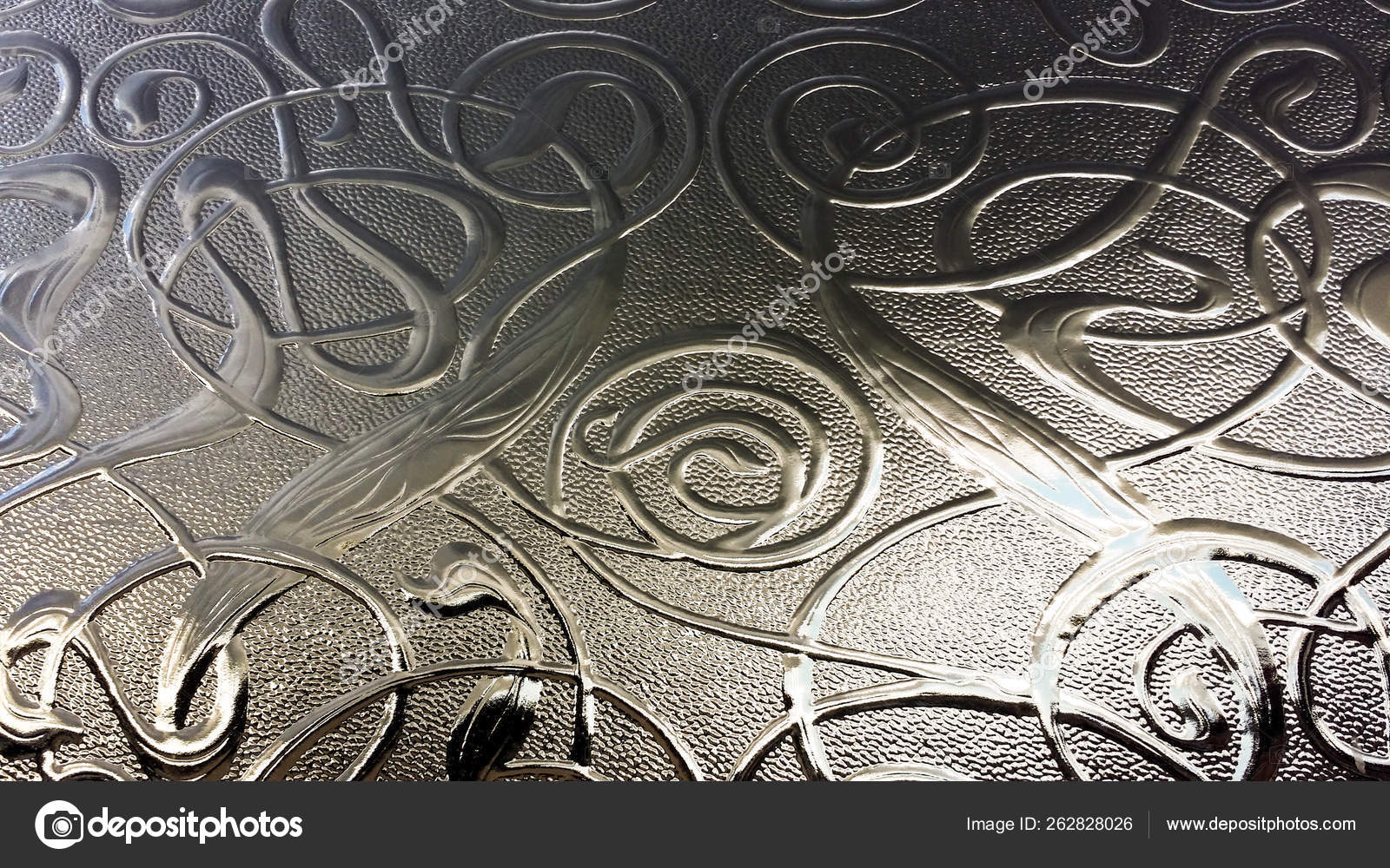 Closeup Image Patterned Glass Window Stock Photo by ©YAYImages 262828026