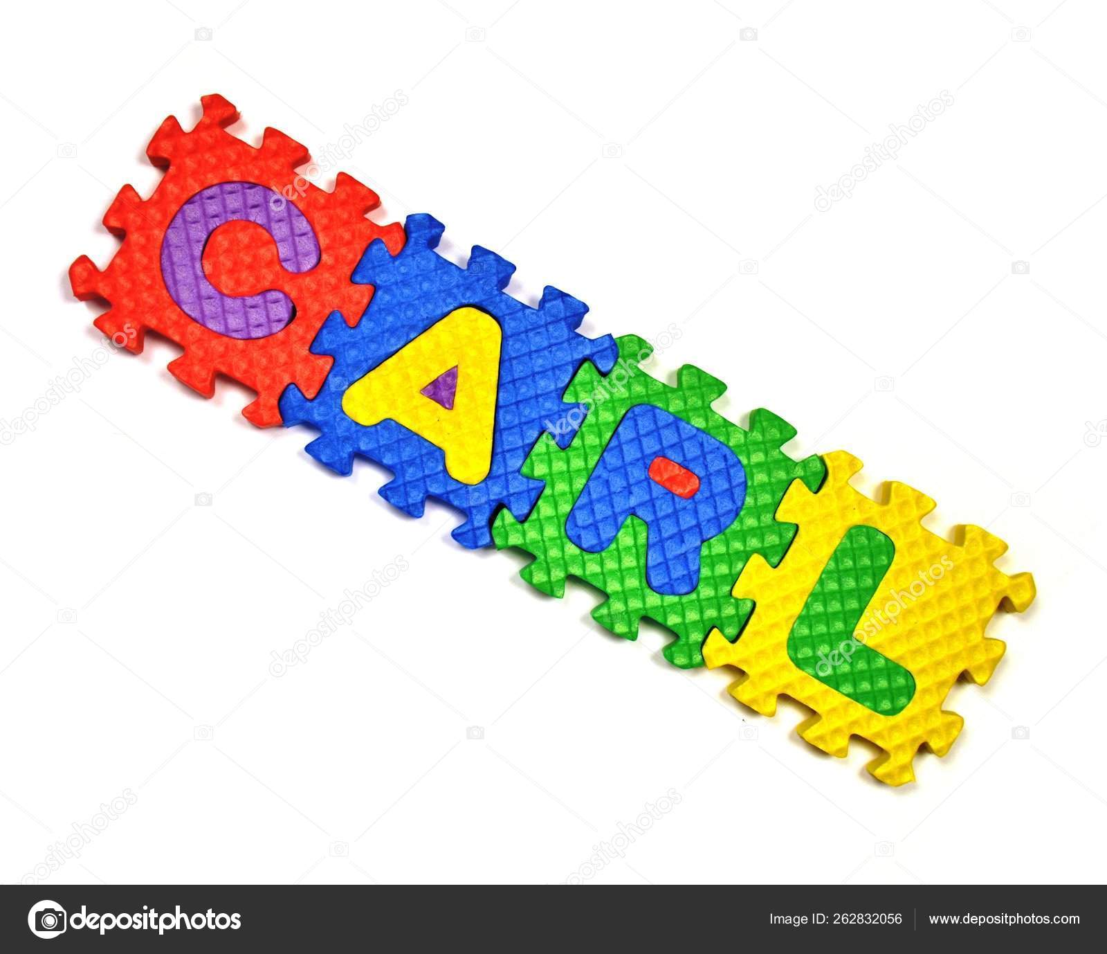 Carl Word Made Puzzle Letters Stock Photo by ©YAYImages 262832056