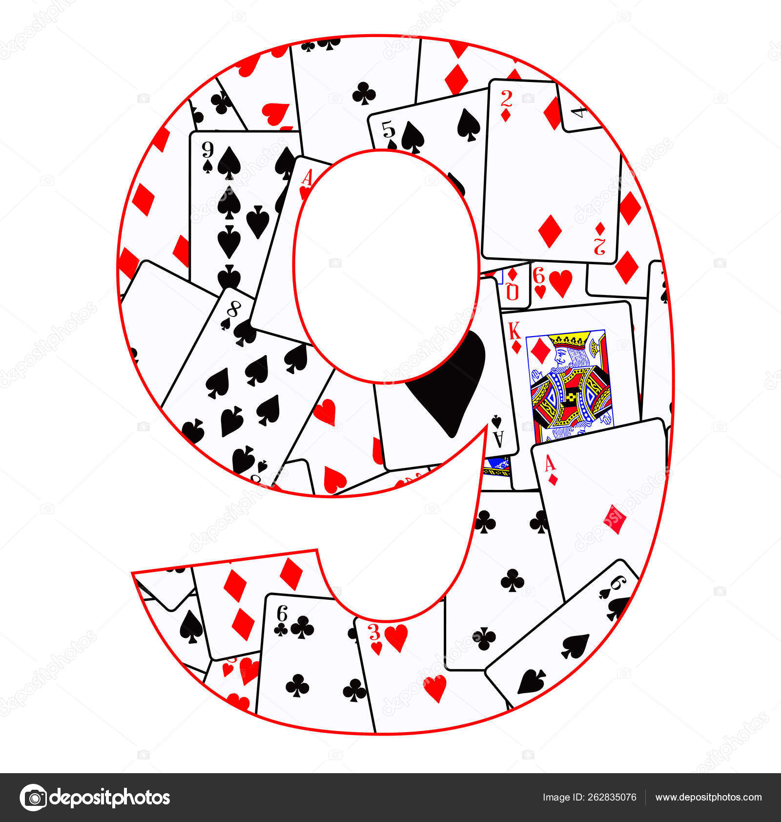 Playing Cards Random Order Background Number Stock Photo by ©YAYImages ...