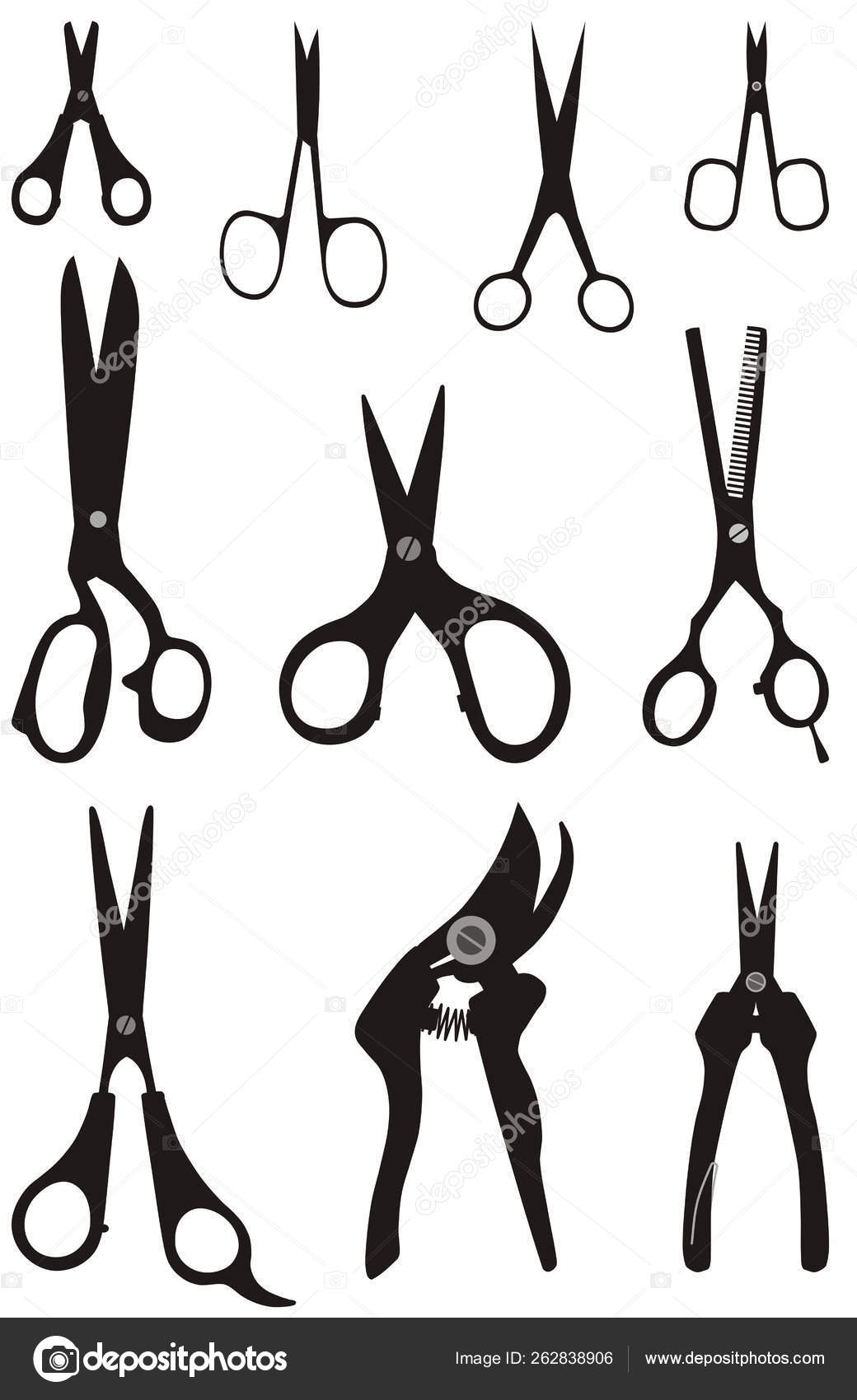 Vector Illustration Different Types Scissors Stock Photo by ©YAYImages ...