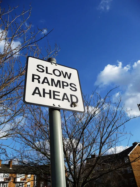 Slow Ramp Warning Sign Stock Photo by ©YAYImages 262431022