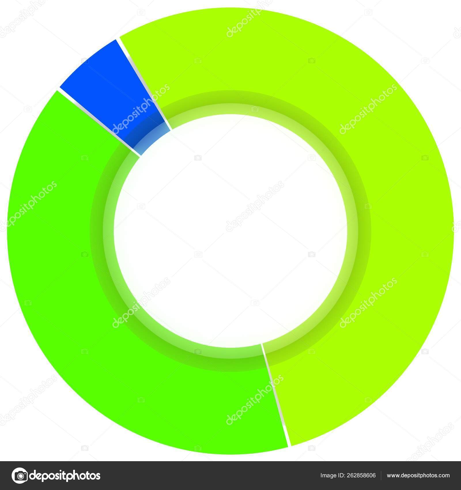 Colorful Pie Graph Isolated White — Stock Photo © YAYImages #262858606