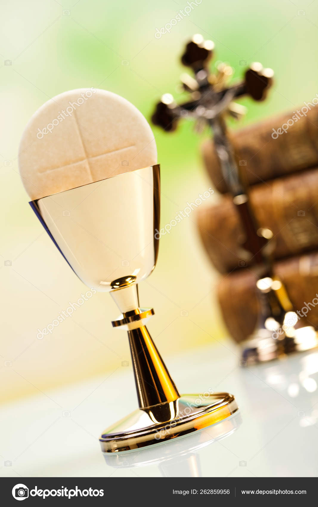 Eucharist Sacrament Communion Bright Background Saturated Concept ...