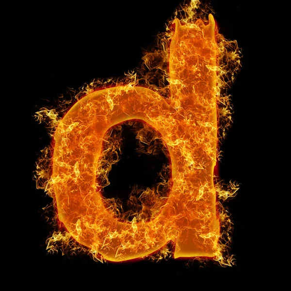 Fire Letter Black Background Stock Photo by ©YAYImages 262708606