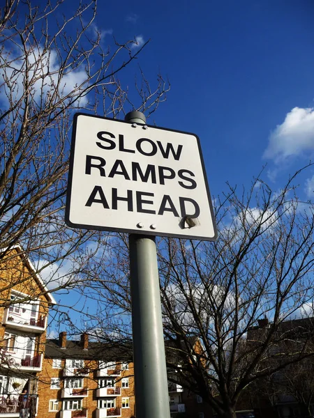 Slow Ramp Warning Sign Stock Photo by ©YAYImages 262431022