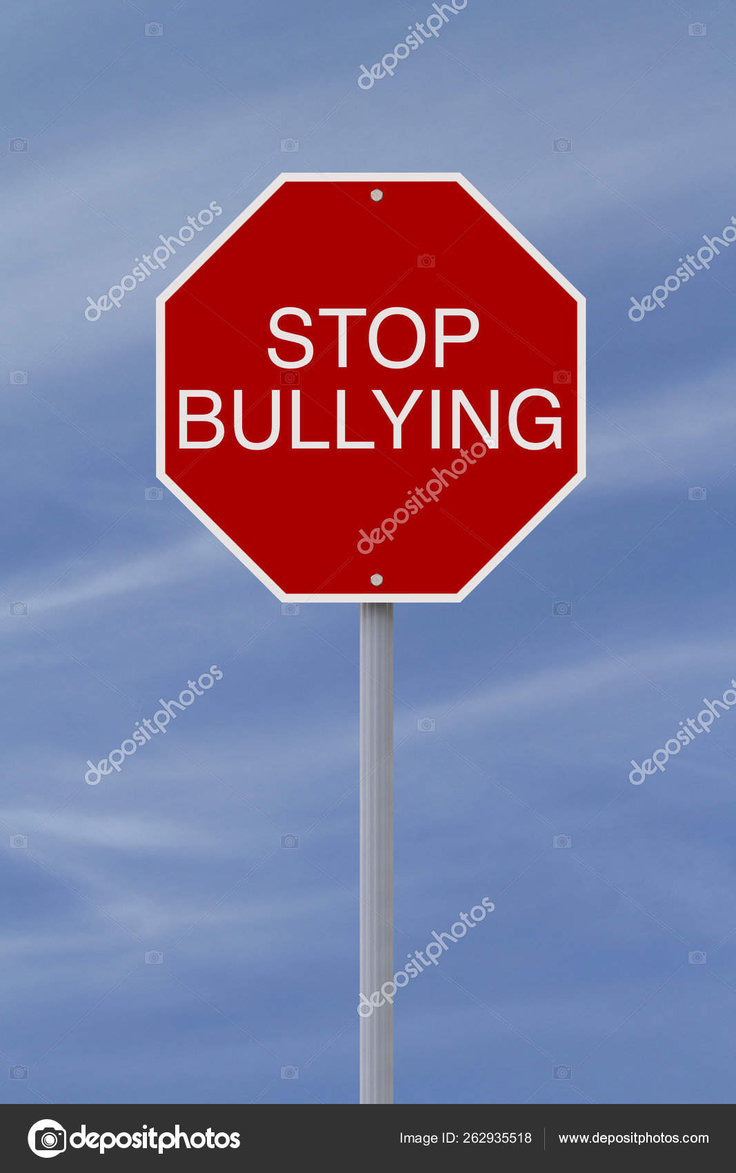 Modified Stop Sign Bullying Stock Photo by ©YAYImages 262935518