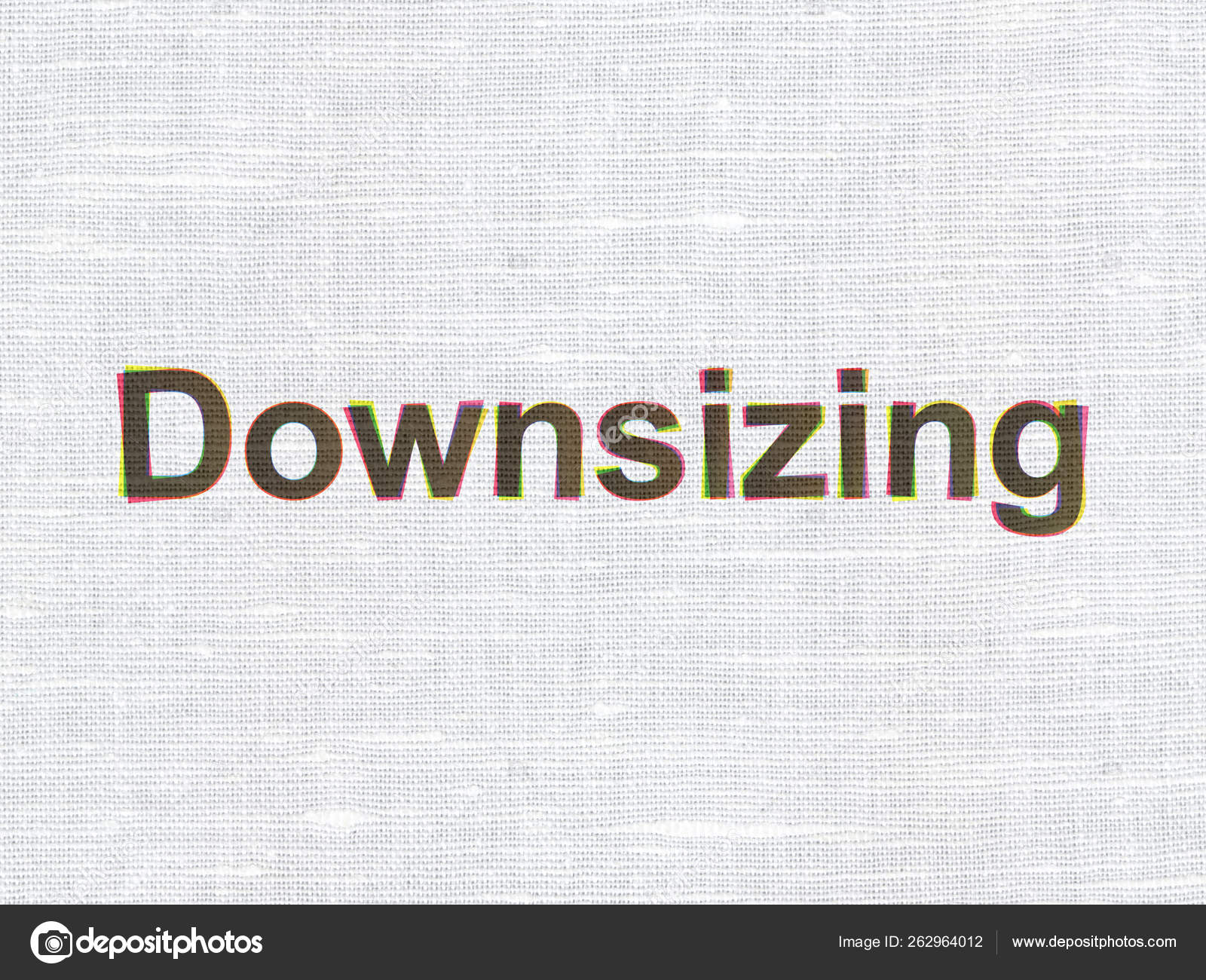 Finance Concept Cmyk Downsizing Linen Fabric Texture Background — Stock ...