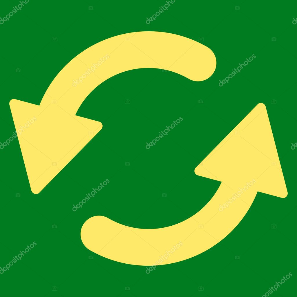 Actualizar icono de Ccw de Primitive Set. Este símbolo plano aislado se dibuja con color ...