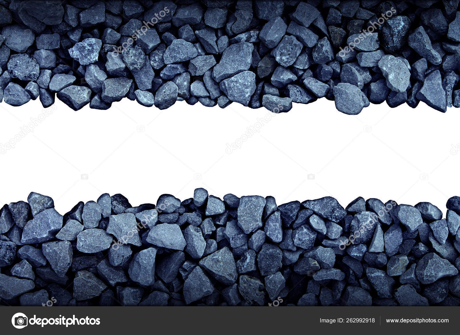 Rock Border Design Element Boken Grey Stones Forming Wall Pattern Stock ...