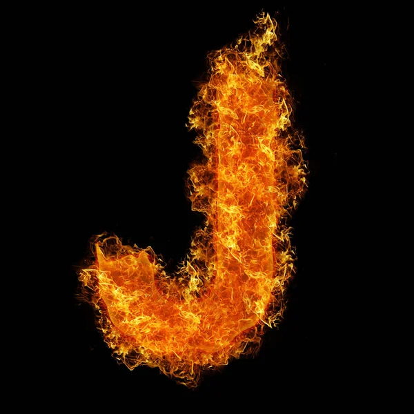 Fire Letter Black Background Stock Photo by ©YAYImages 262708606