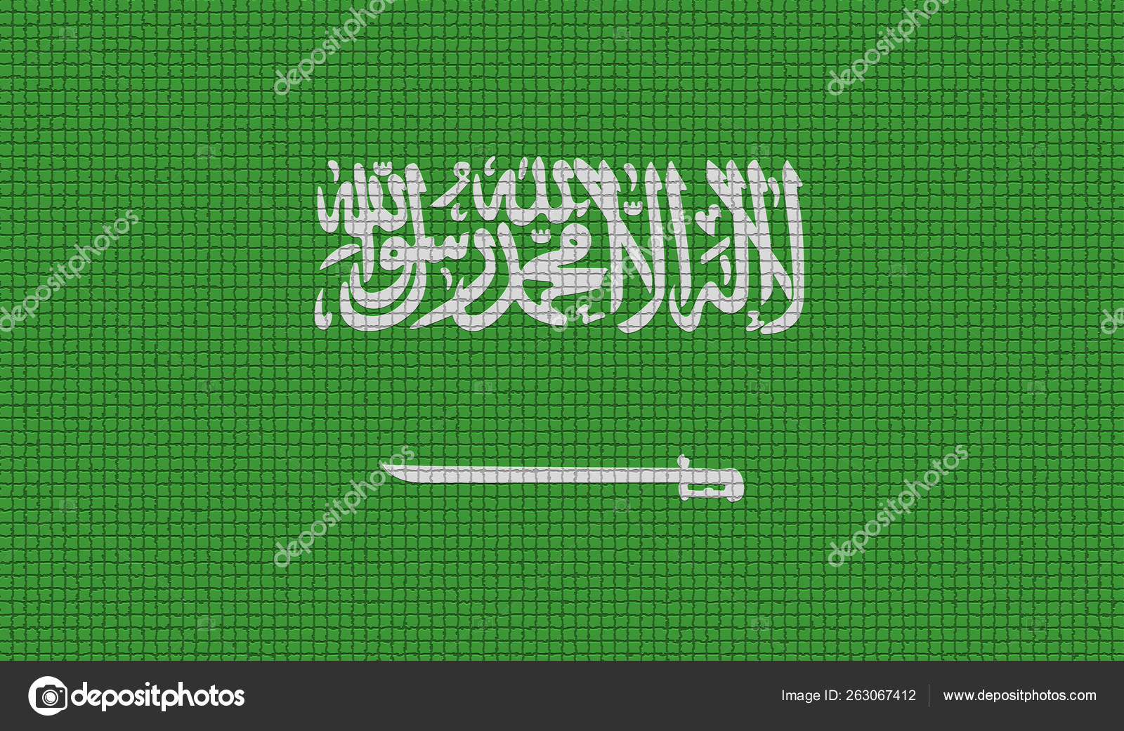 Flags Saudi Arabia Abstract Textures Rasterized Version Stock Photo by ...
