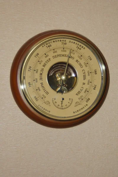 Old russian barometer — Stock Photo © vitart #96705334