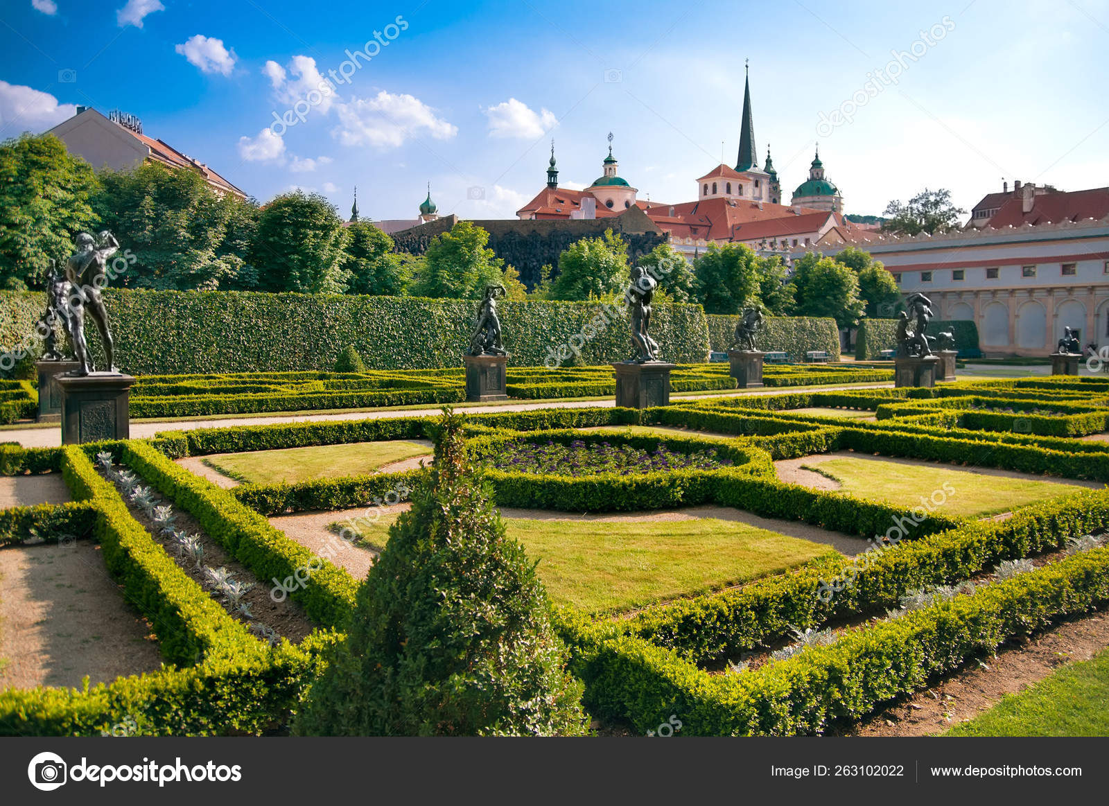 Esculturas Los Jardines Del Pavo Real Del Palacio Wallenstein Praga ...