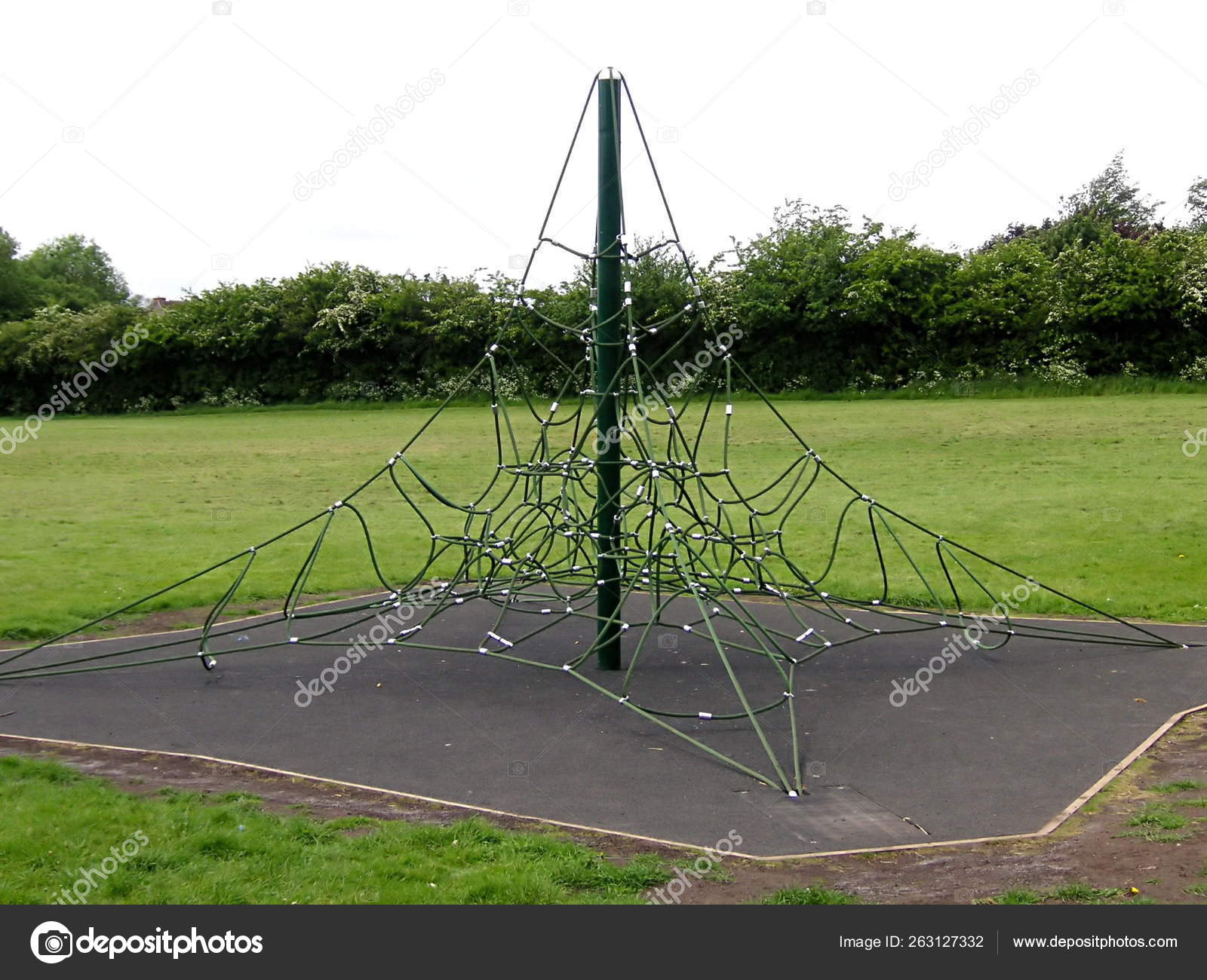 Rope Climbing Frame Erected Playground Park Stock Photo by ©YAYImages ...