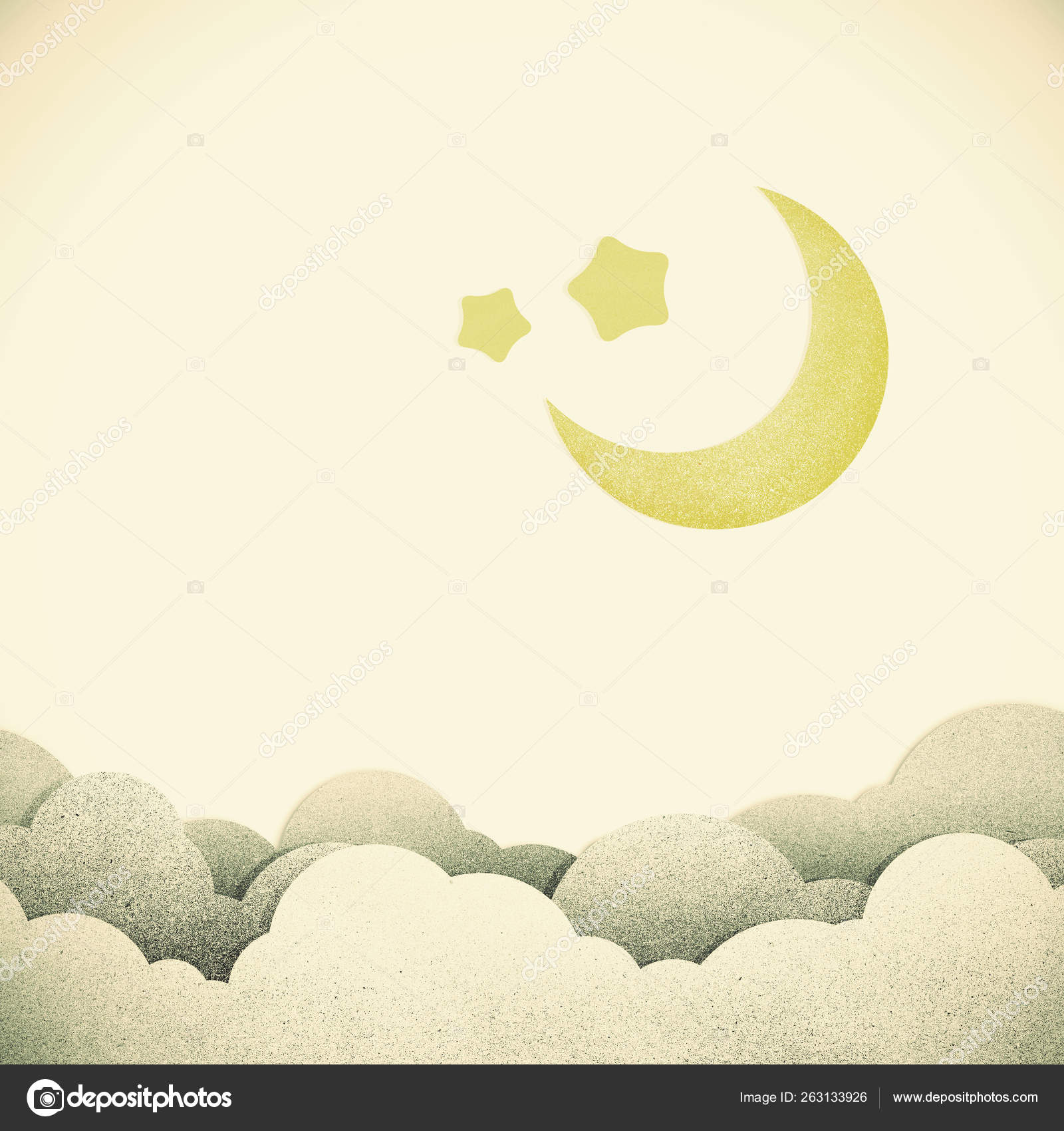 Old Grunge Paper Texture Moon Vintage Tone Background Stock Photo by ...