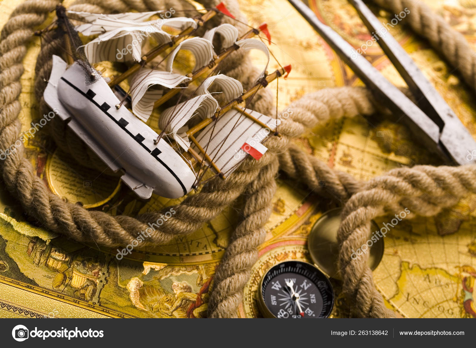 Old Style Compass Vintage Background Stock Photo by ©YAYImages 263138642