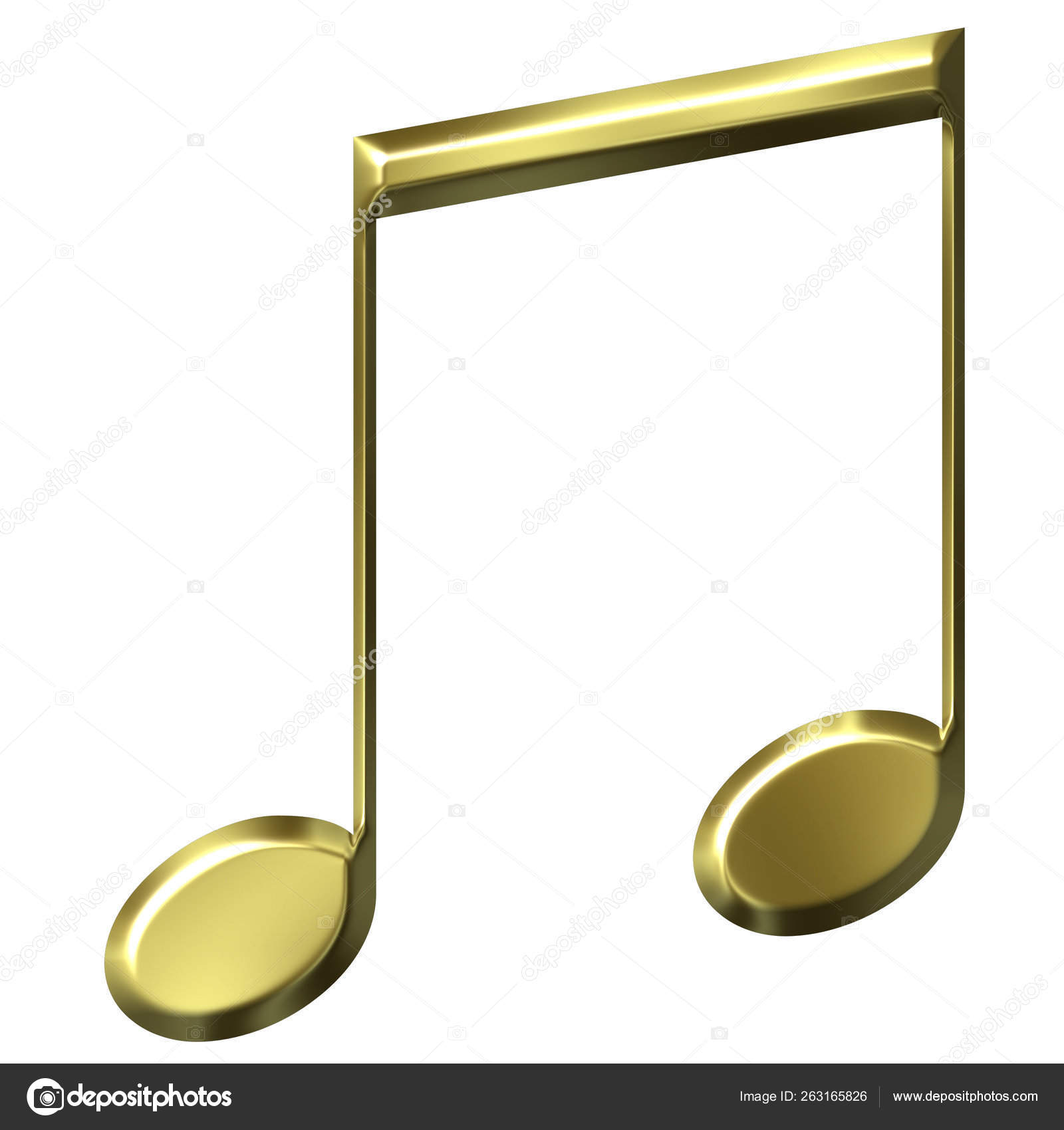 Golden Eighth Notes Stock Photo by ©YAYImages 263165826