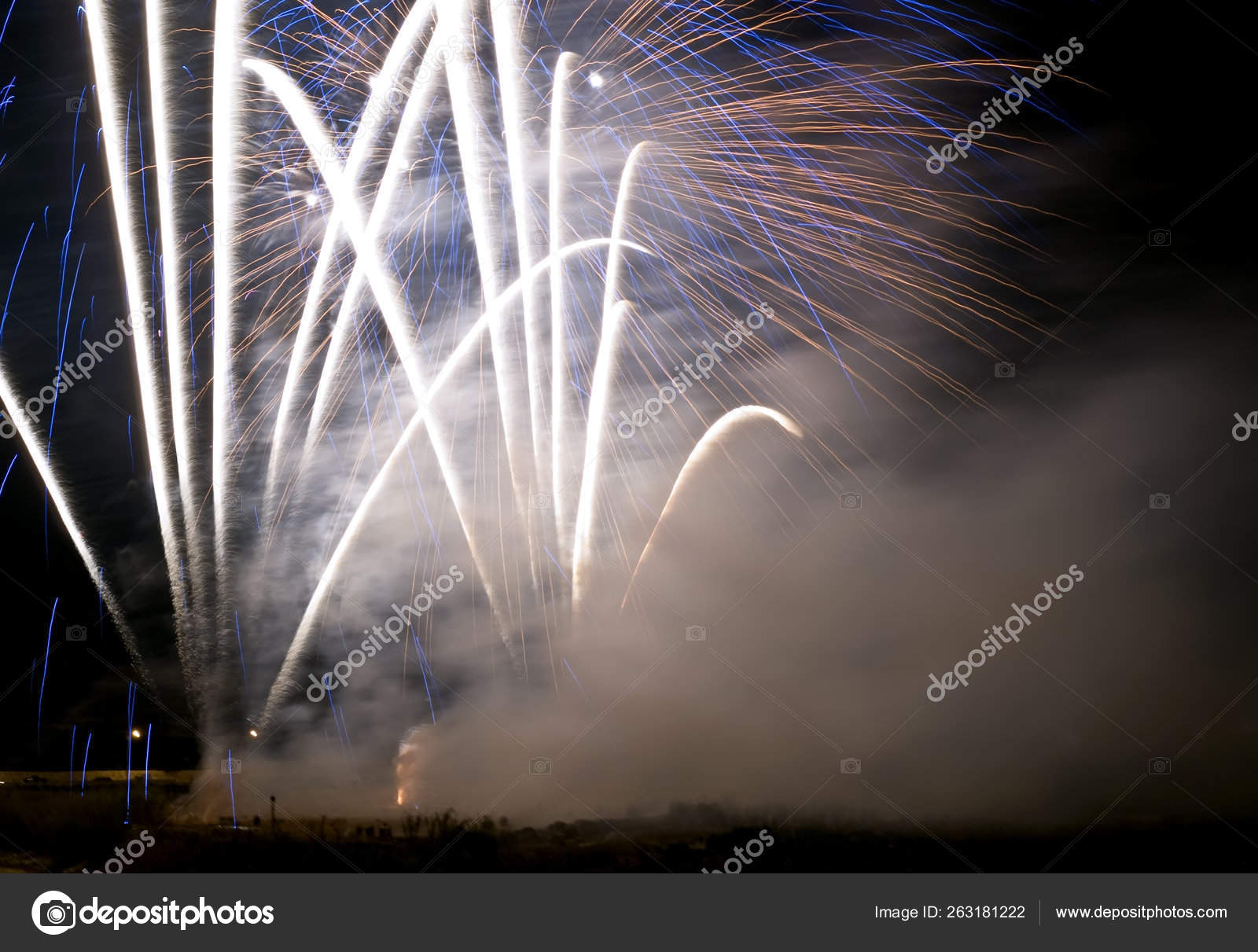Various Details Traditional Pyrotechnical Firework Displays Stock Photo ...
