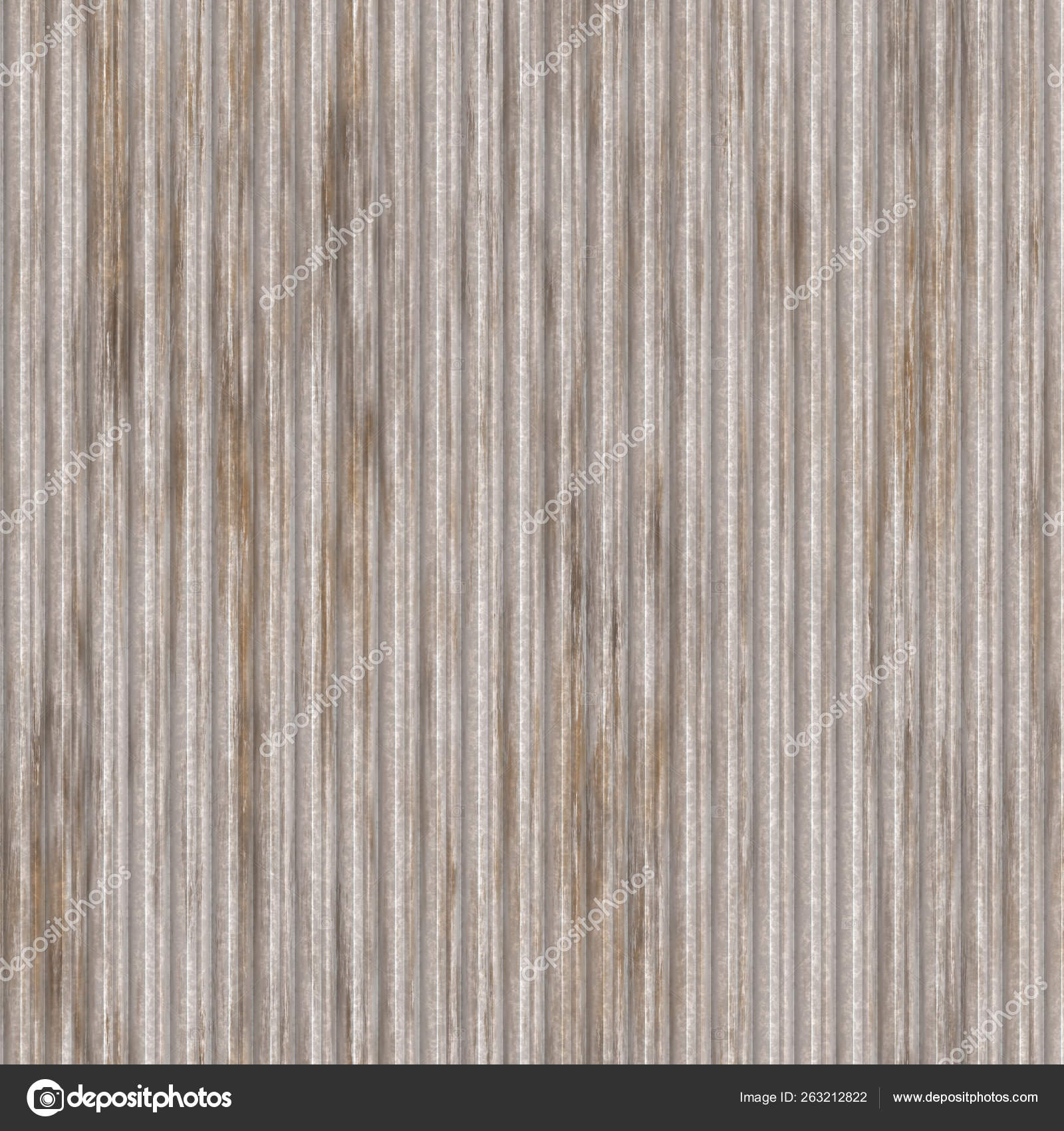 Corrugated Metal Ridged Surface Corrosion Seamless Texture Stock Photo ...