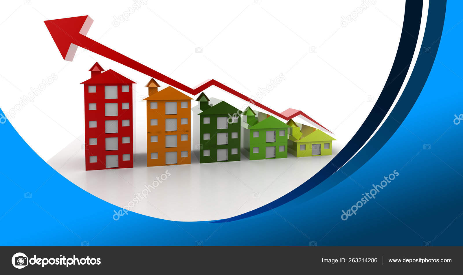 Graph Houses Abstract Background Stock Photo by ©YAYImages 263214286