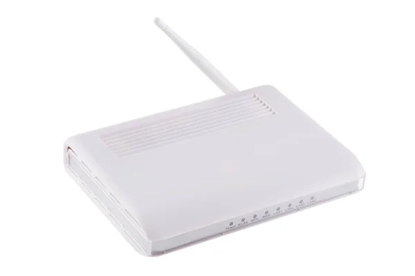 Wireless Modem Router Isolated White Background Stock Photo by ...